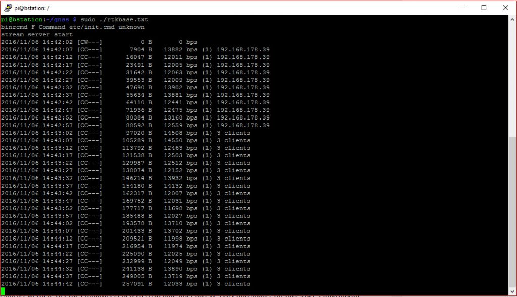 Precise GPS GNSS positioning with a Raspberry Pi and the RTKLIB – configuration RTKLIB base ...