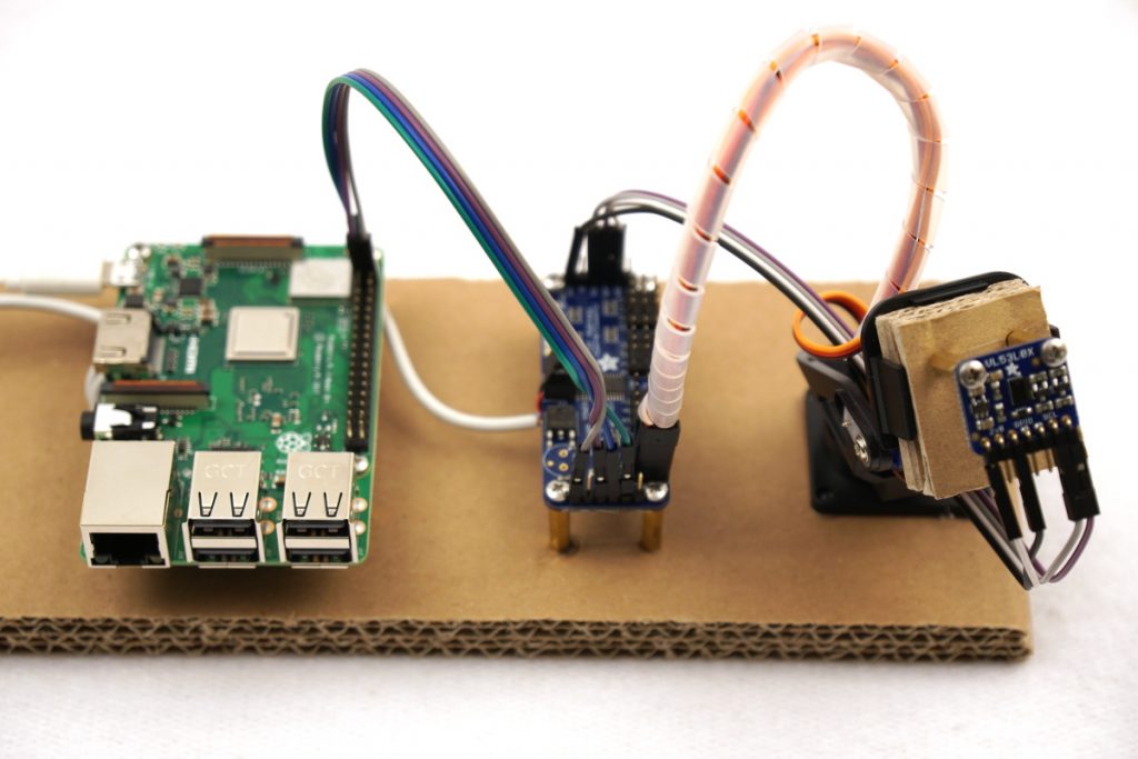 Raspberry Pi Laser Scanner - Adafruit VL53L0X - Roboter planen bauen ...