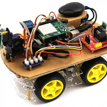 Raspberry Pi Roboter-Auto Komponenten - Roboter planen bauen programmieren