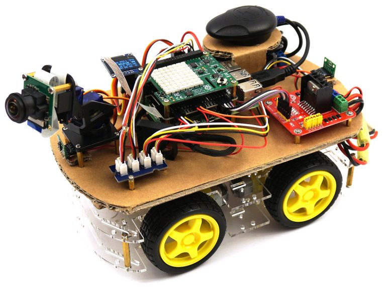 Raspberry Pi Roboter-Auto Komponenten (Ausgabe 2019) - Roboter planen bauen programmieren