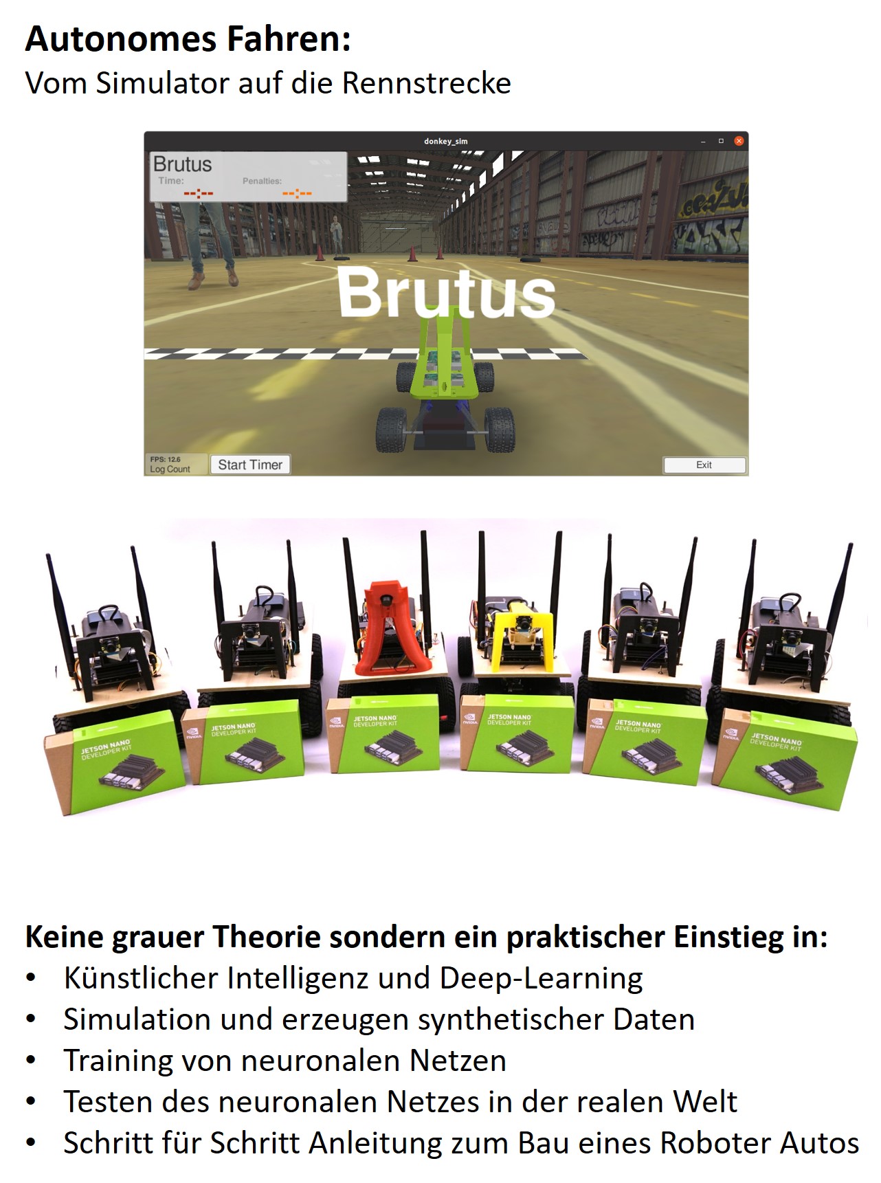 Donkey Car - E-Book - Roboter planen bauen programmieren