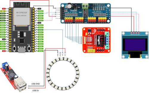 ESP32 Dev Kit C V4 – Build Your Own Robot Car – Logical Wiring - Roboter planen bauen programmieren